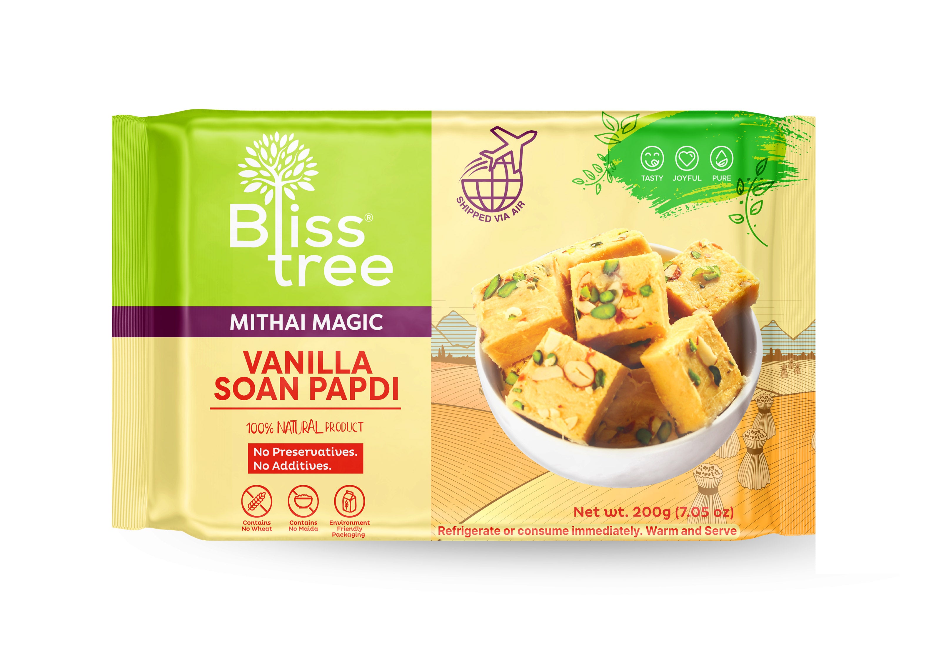 Venilla Soan Papdi - 200g - Bliss Tree New Jersey