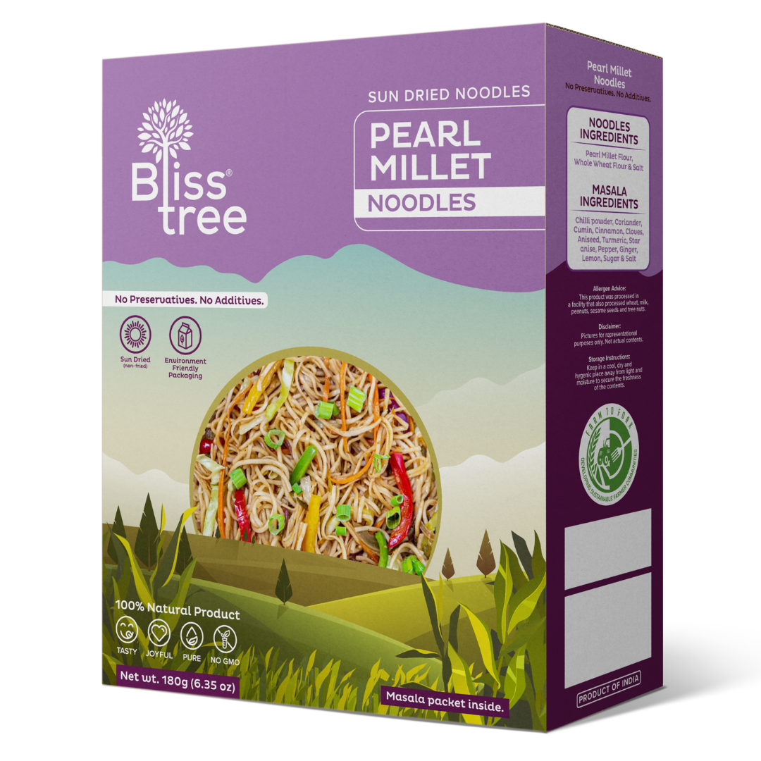Sun Dried Pearl Millet Noodles - 180g - Bliss Tree New Jersey
