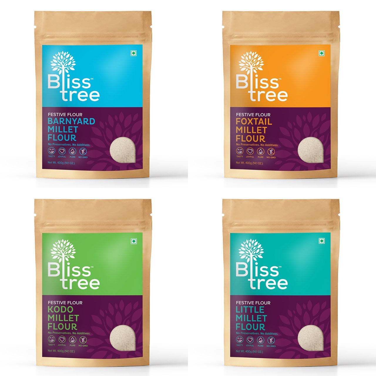 Millet Flour Combo (12 pack) - 4.8kg - Bliss Tree New Jersey